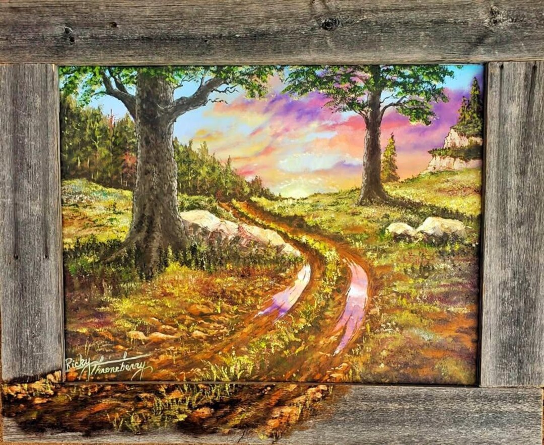 Original Ricky Doyle Throneberry Landscape Oil Painting – Country Dirt ...