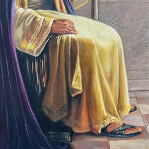 Hand Painted Jesus Oil Painting, Biblical Painting, Christian Painting ...
