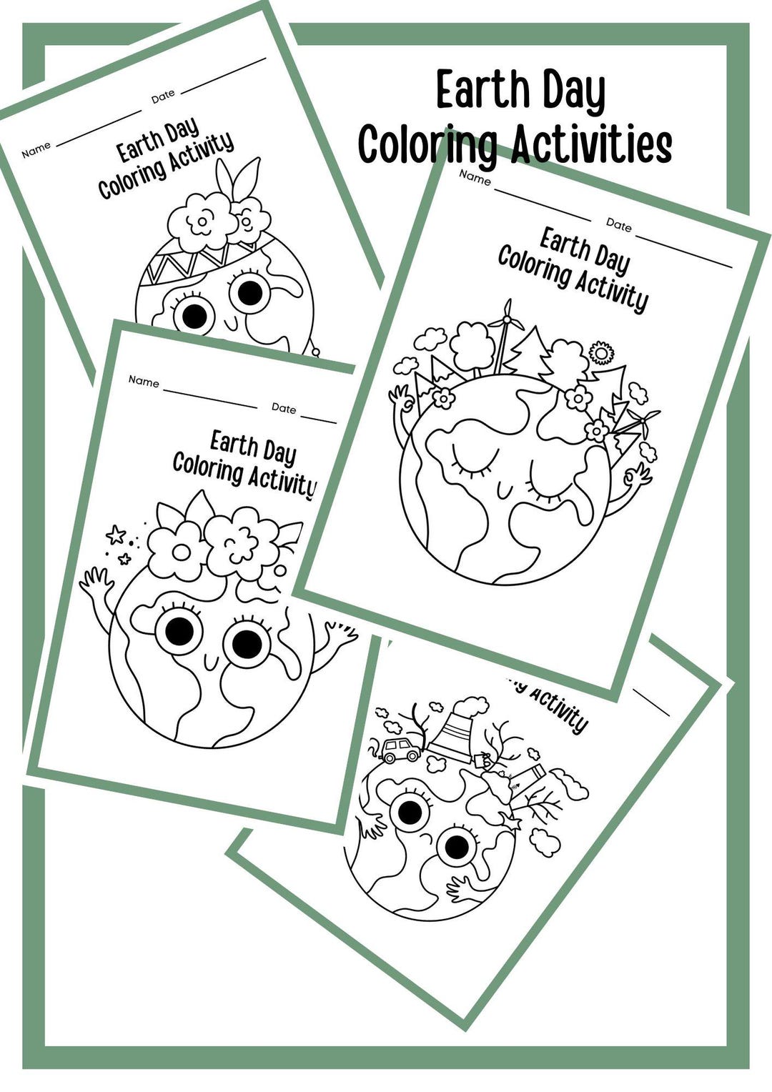 Earth Day Flashcards - Etsy