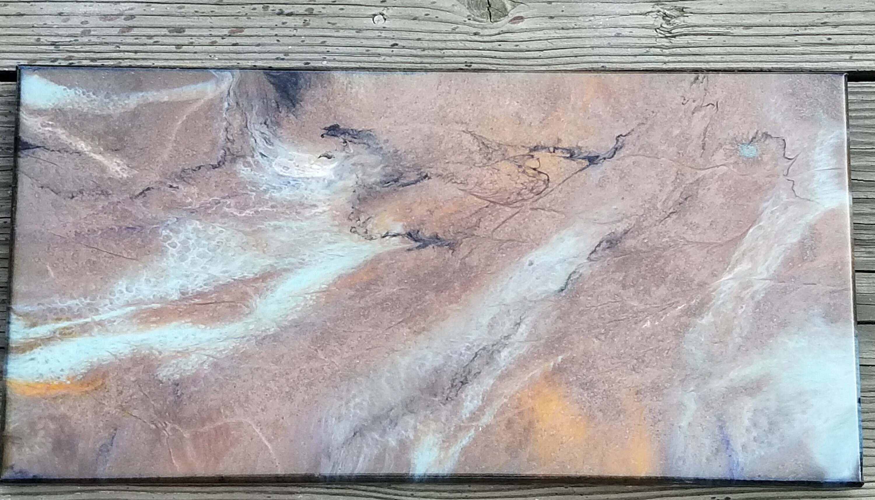 Acid Wash 10 x 20 Resin Painting On Canvas | Etsy