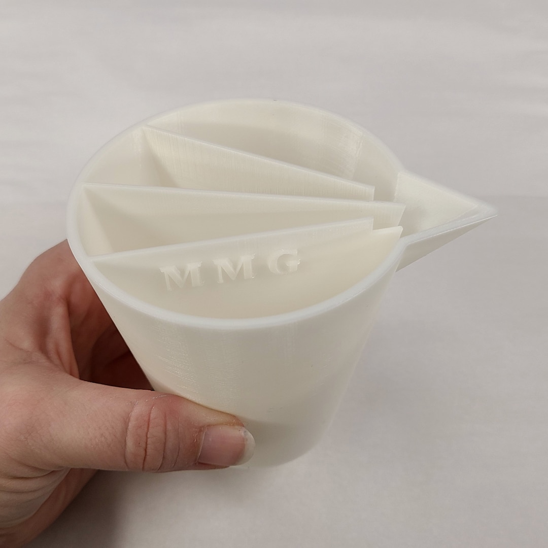 Acrylic Pouring Plastic TRIPLE Split Cup 10 or 16 Oz With 4 ...