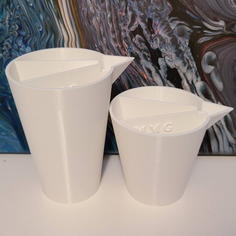 Acrylic Pouring Plastic DOUBLE Split Cup 10 Oz or 16 Oz - Etsy