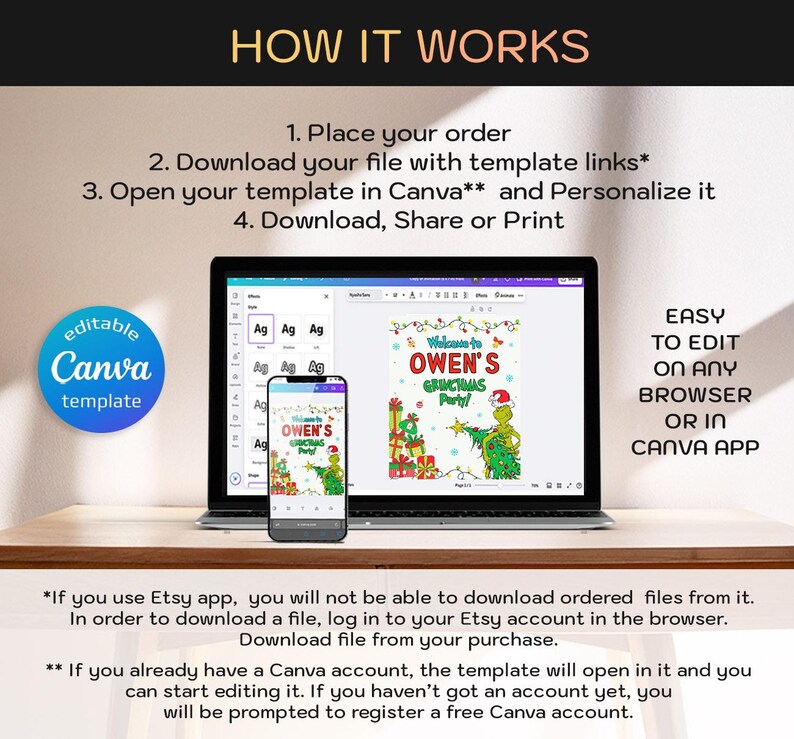 Dr Seuss Printable Welcome Sign Template, Grinch Birthday Party Welcome ...