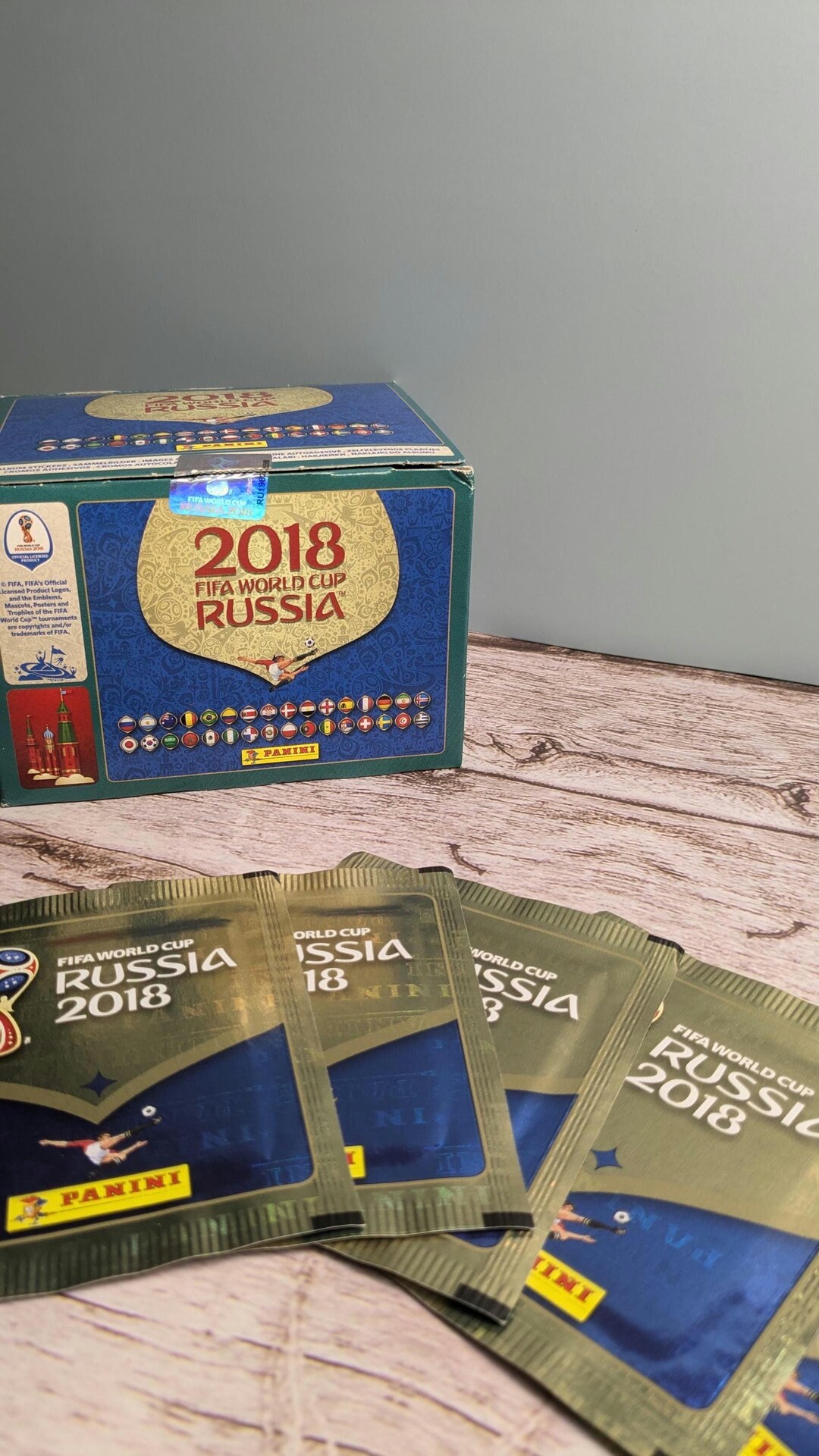 2018 Panini World Cup Sealed Football Sticker Pack Kylian Mbappe ROOKIE ...