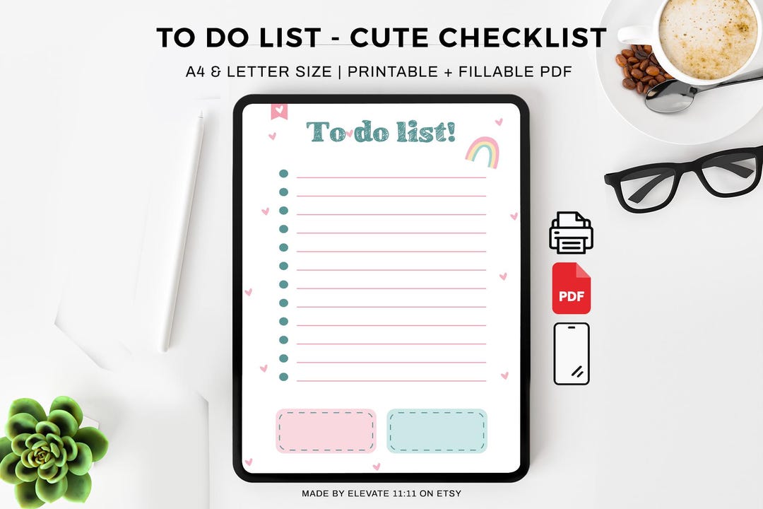 Buy To Do List - Cute Fun Checklist With Humour, Digital Daily to Do ...
