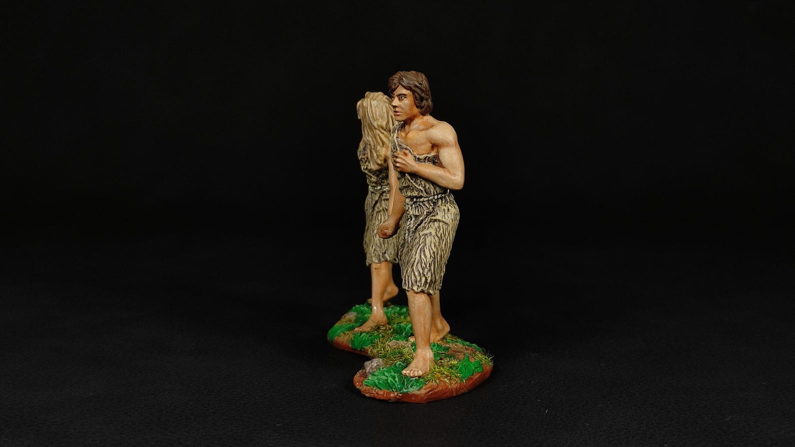 Collectible Painted TIN Miniature Adam and Eve Leaving the Garden of ...