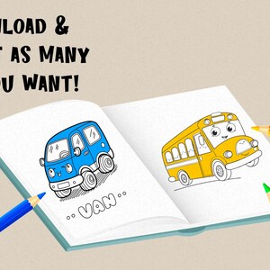 Vehicles Colouring Worksheet | Printable Transportation Coloring Page ...