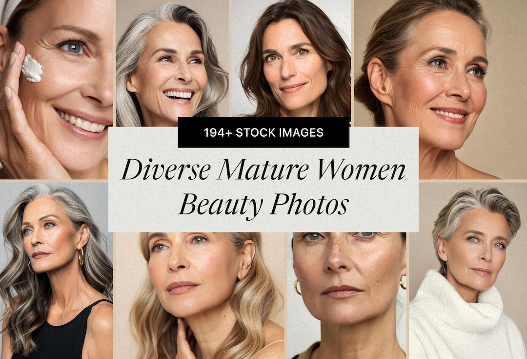 Diverse Mature Women Beauty Photos | Smooth Skin, Bodycare & Skincare ...