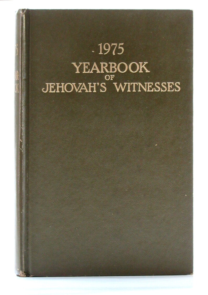 1975 yearbook of Jehovah's Witnesses - Etsy