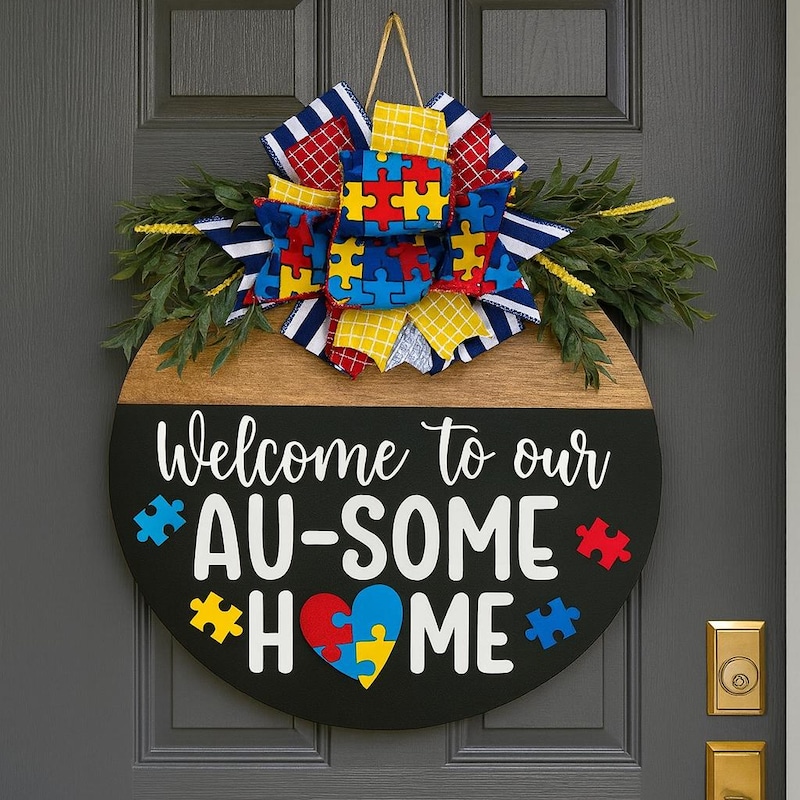 Autism Awareness Door Decor - Etsy