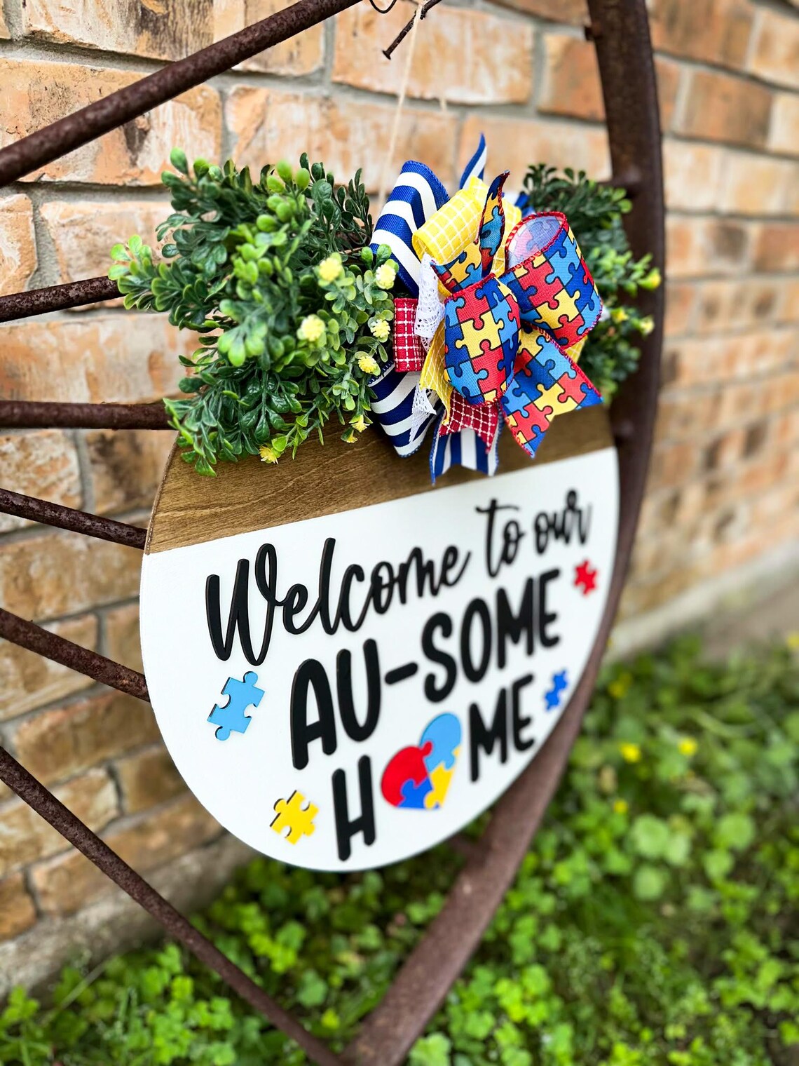 Handcrafted Autism Awareness Welcome Sign: 3D Laser Cut Lettering - Etsy