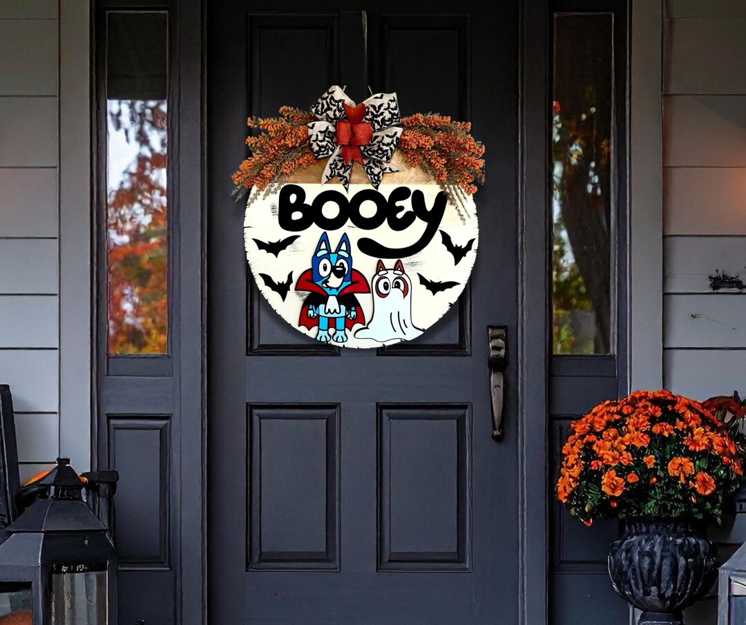 Bluey Door Sign, Bluey Halloween, Bluey Halloween Sign, Bluey Decor - Etsy