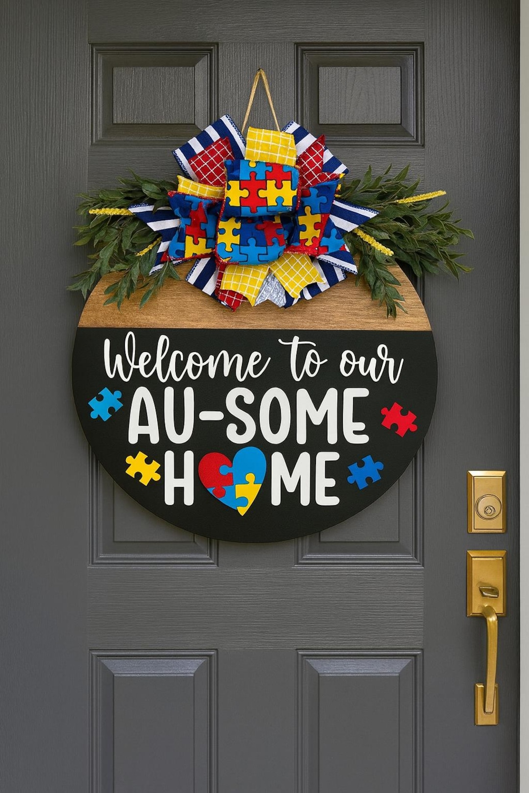 Handcrafted Autism Awareness Welcome Sign: 3D Laser Cut Lettering - Etsy