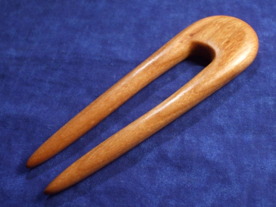 Hair fork Hair accessories hand carved from cherry wood 4.5 | Etsy