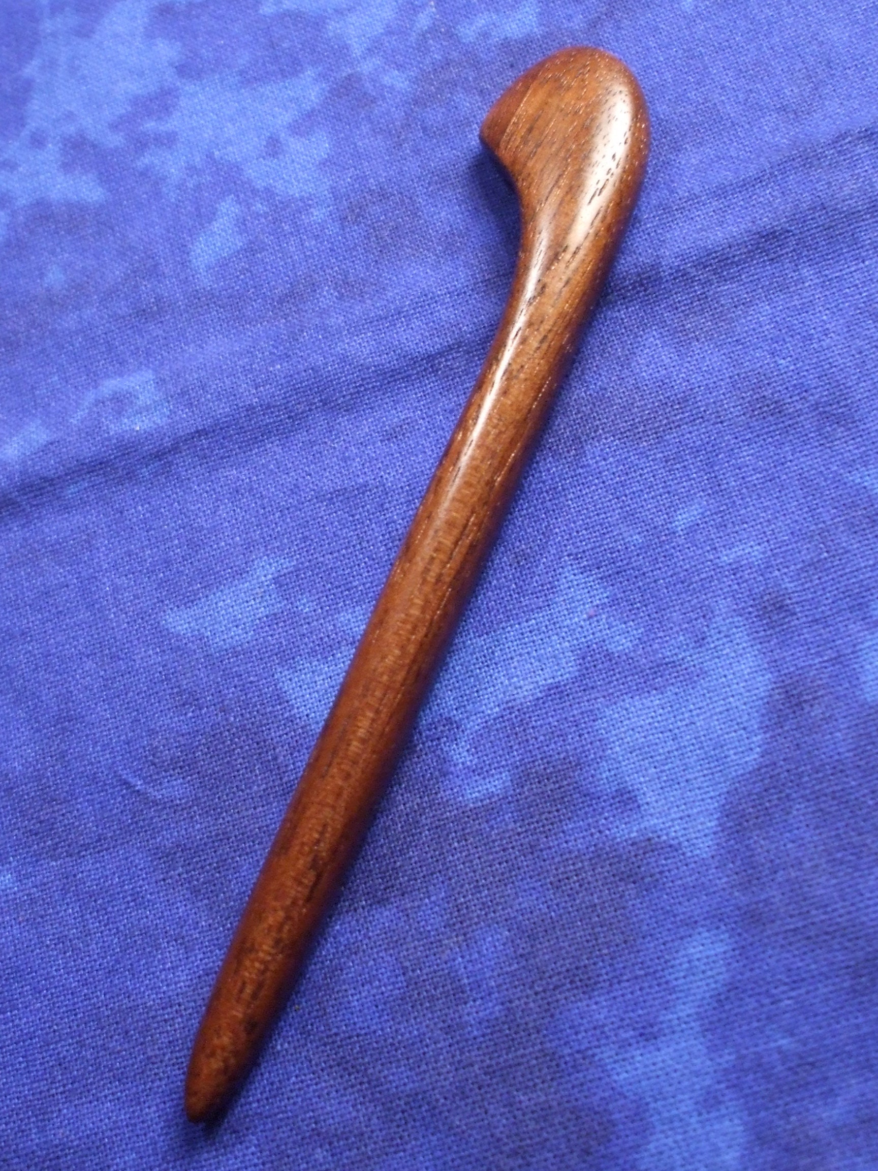 Hair stick shawl pin Hand carved from black walnut wood Skinny | Etsy