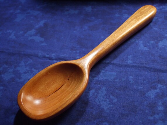 Mixing Spoon Hand Carved From Cherry Wood - Etsy