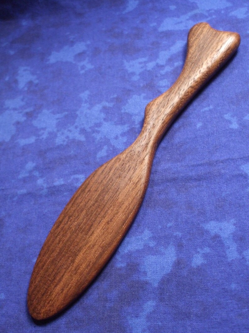 Hand Carved Spreader Butterknife in Walnut Wood Special | Etsy
