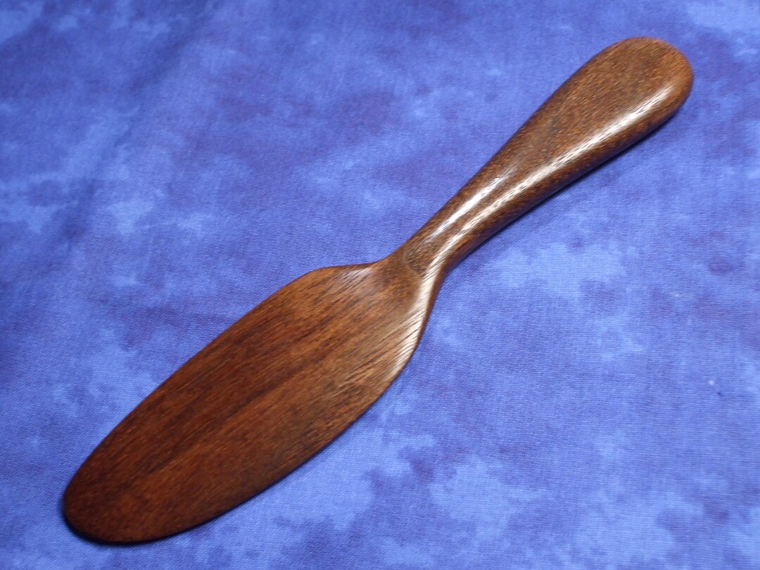 Hand Carved Small Wooden Knife Spreader in Walnut Wood - Etsy
