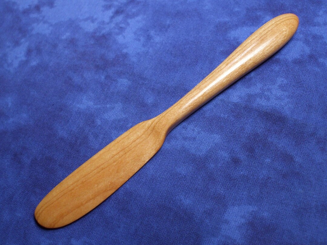 Small Spreader Butter Knife Hand Carved in Cherry Wood - Etsy