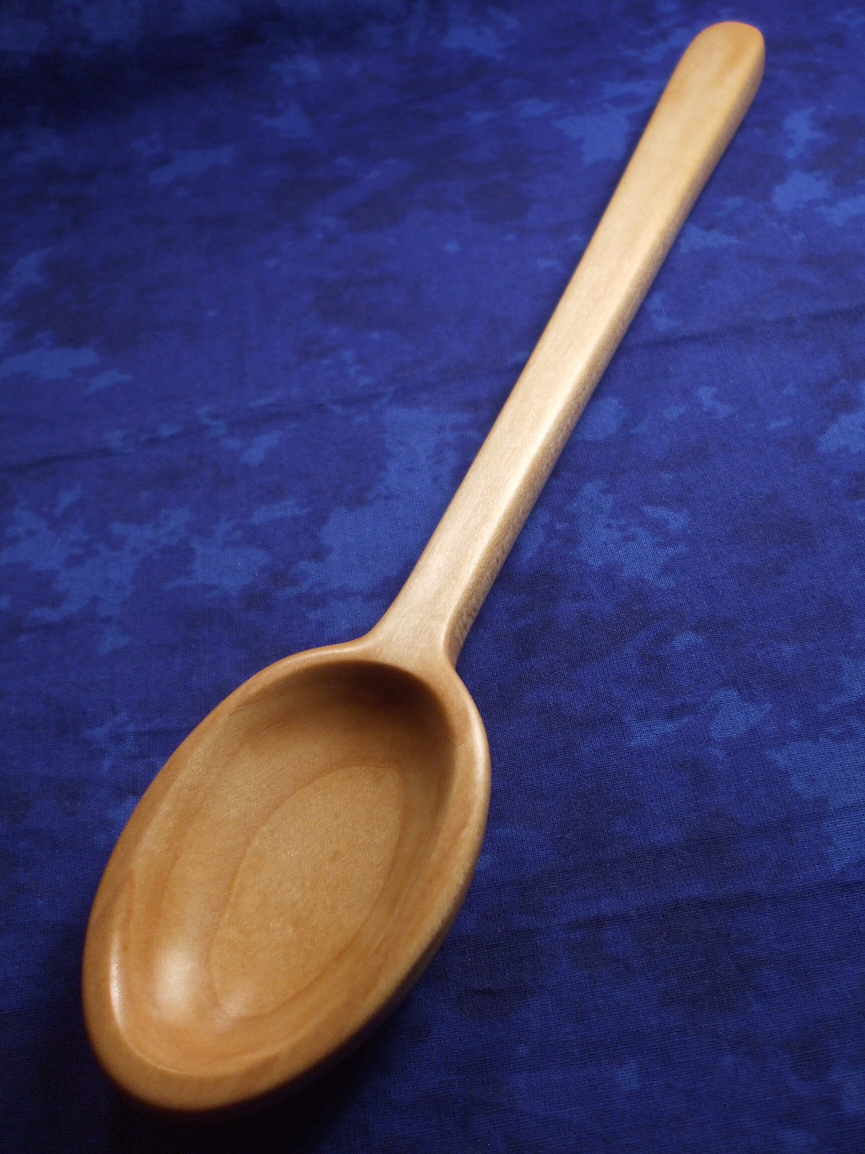 Wooden spoon hand carved cooking Narrow mixing spoon in hard | Etsy