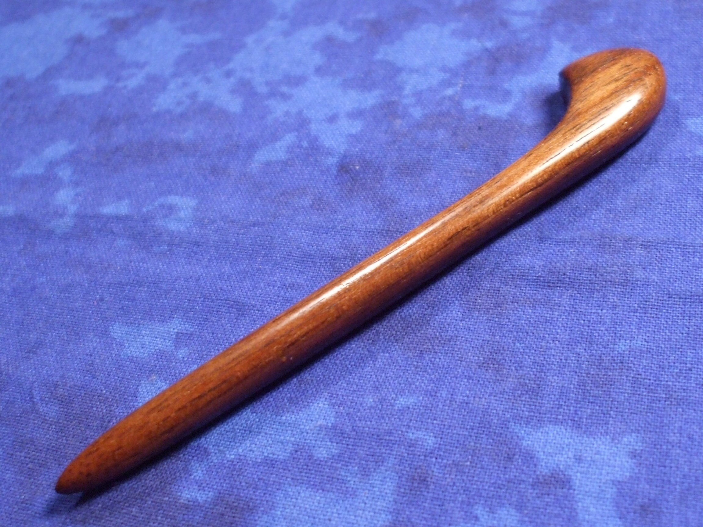 Hand Carved Mini Hair Stick 4.25 In. Shawl Pin in Walnut | Etsy