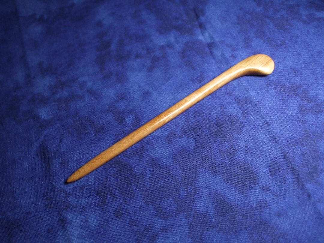Hair Stick - Shawl Pin - Handcarved From Cherry Wood - Etsy