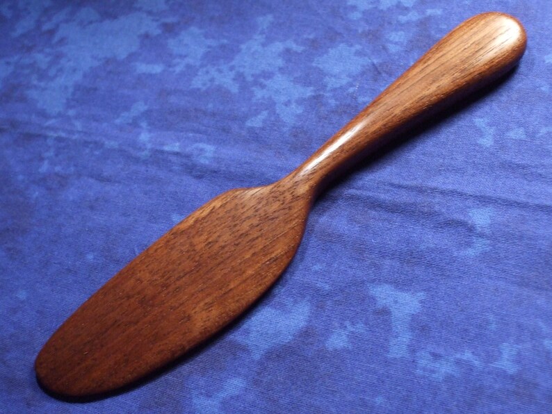 Hand Carved Small Wooden Knife Spreader in Walnut Wood - Etsy