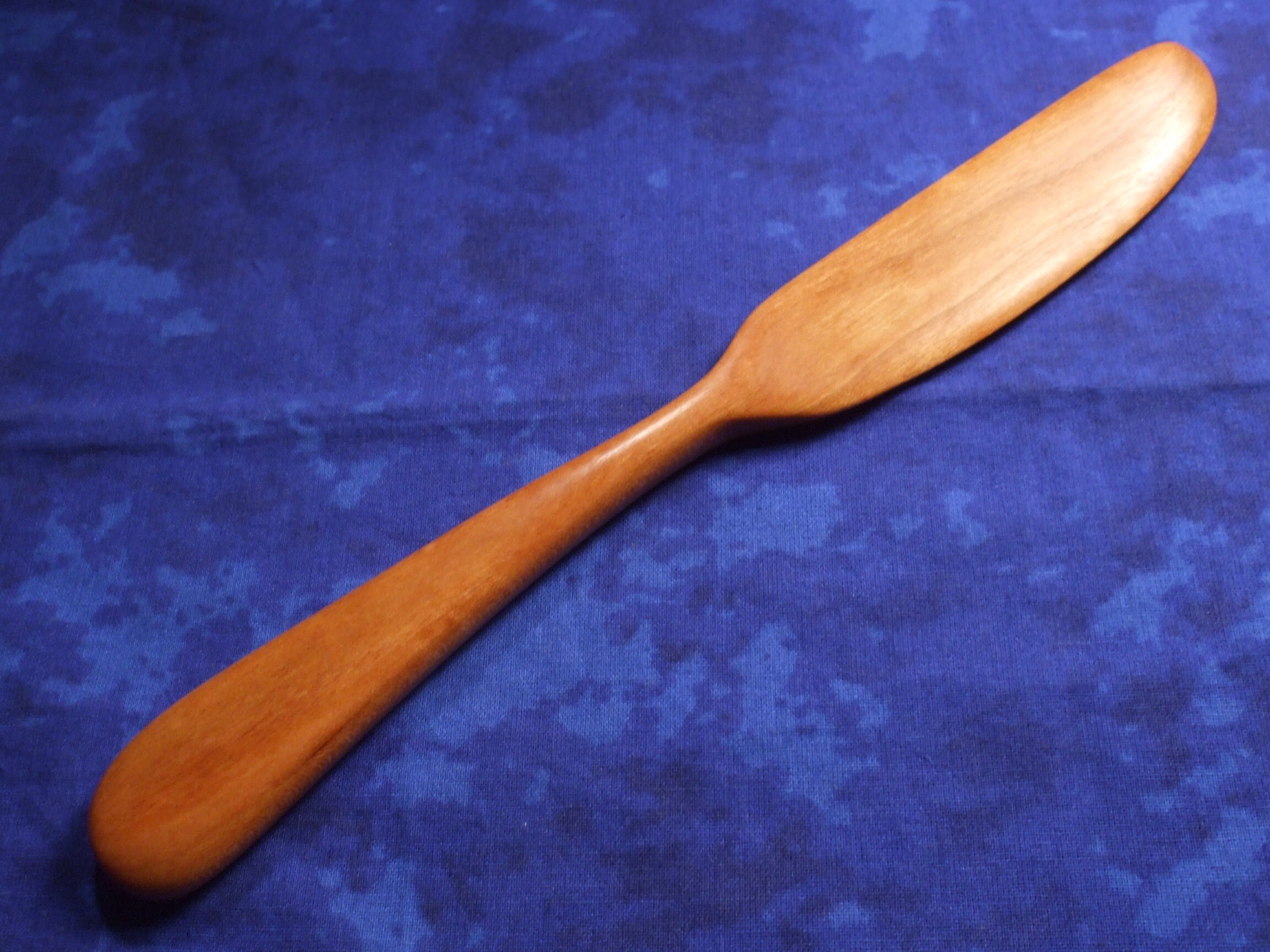 Butter knife spreader Hand carved in cherry wood Full size | Etsy