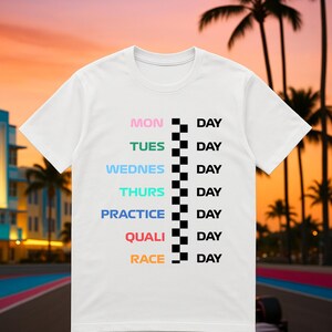 Race Week Schedule Svg Png Jpg Eps | Colorful Style Digital Download ...