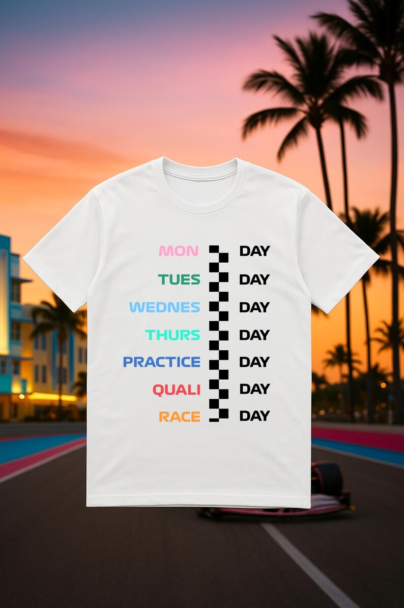 Race Week Schedule Svg Png Jpg Eps | Colorful Style Digital Download ...