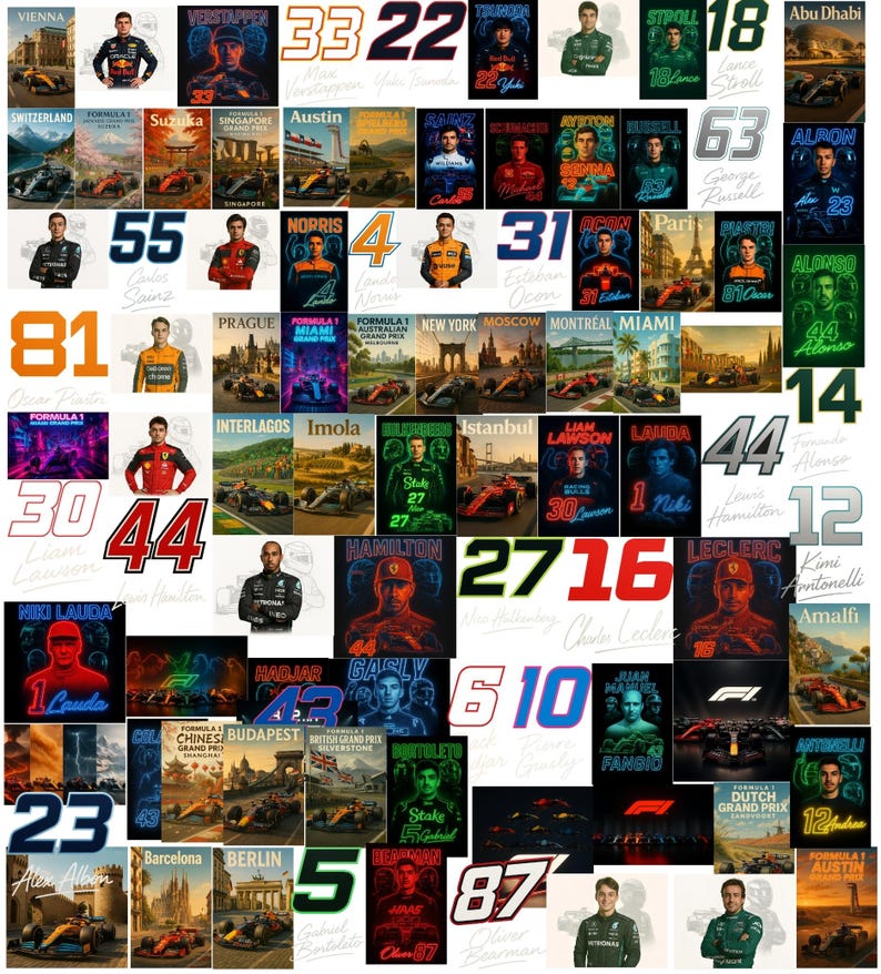The Ultimate F1 Digital Mega Bundle – 360+ High-quality Designs for ...