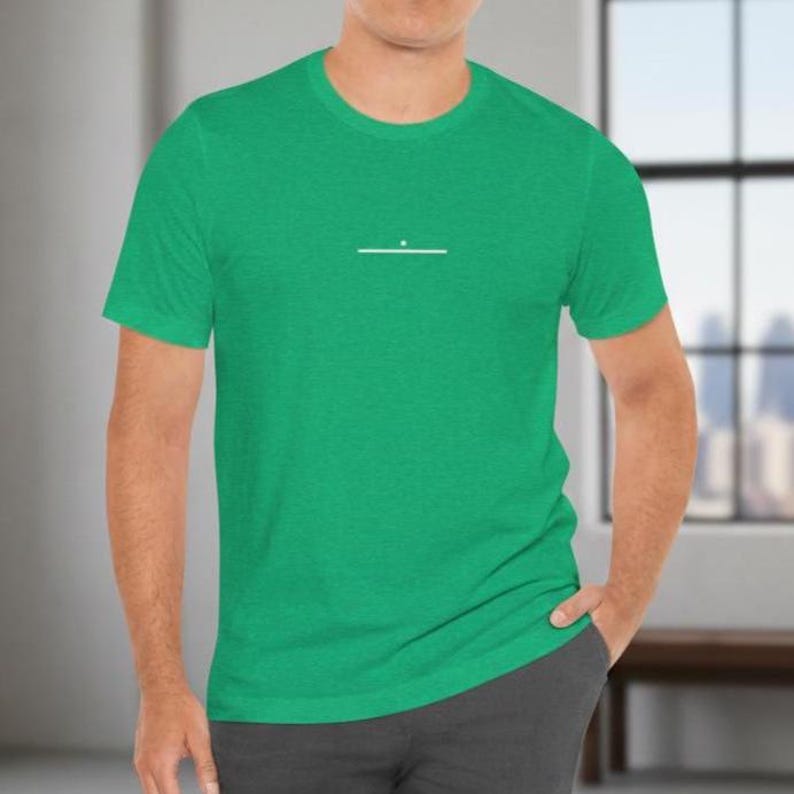 Minimalist Men’s Symbol T-shirt – Subtle Line Design, Cotton Everyday ...