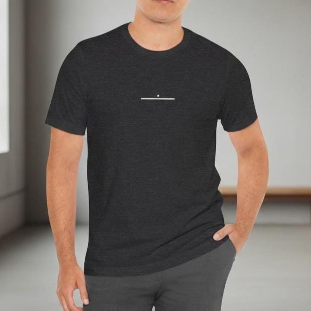 Minimalist Men’s Symbol T-shirt – Subtle Line Design, Cotton Everyday ...