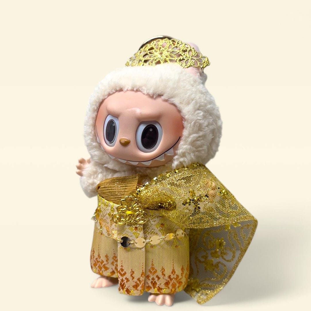 Labubu Handmade Clothes/outfits; Doll Clothes Traditional Thai Clothing ...