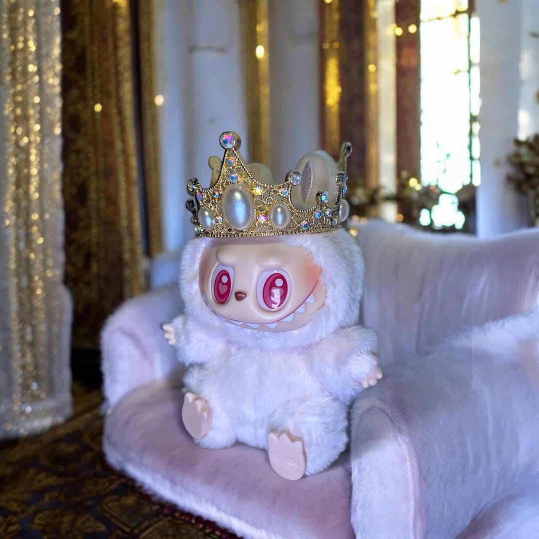 The King of Labubu! 100% Hand Made Crown! Labubu Clothes/outfits ...
