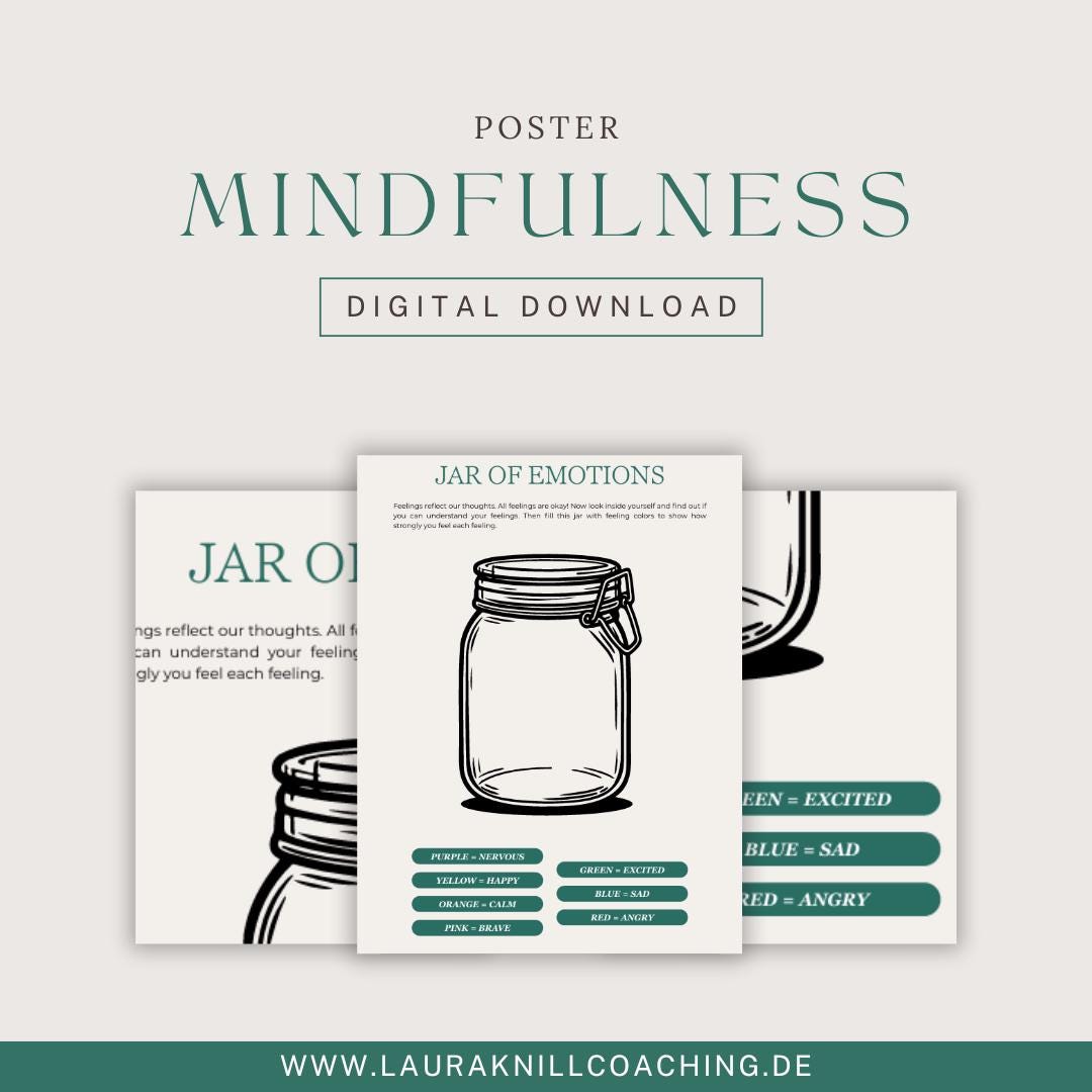Feelings Jar Poster for Kids | Emotions Coloring Activity | Printable ...