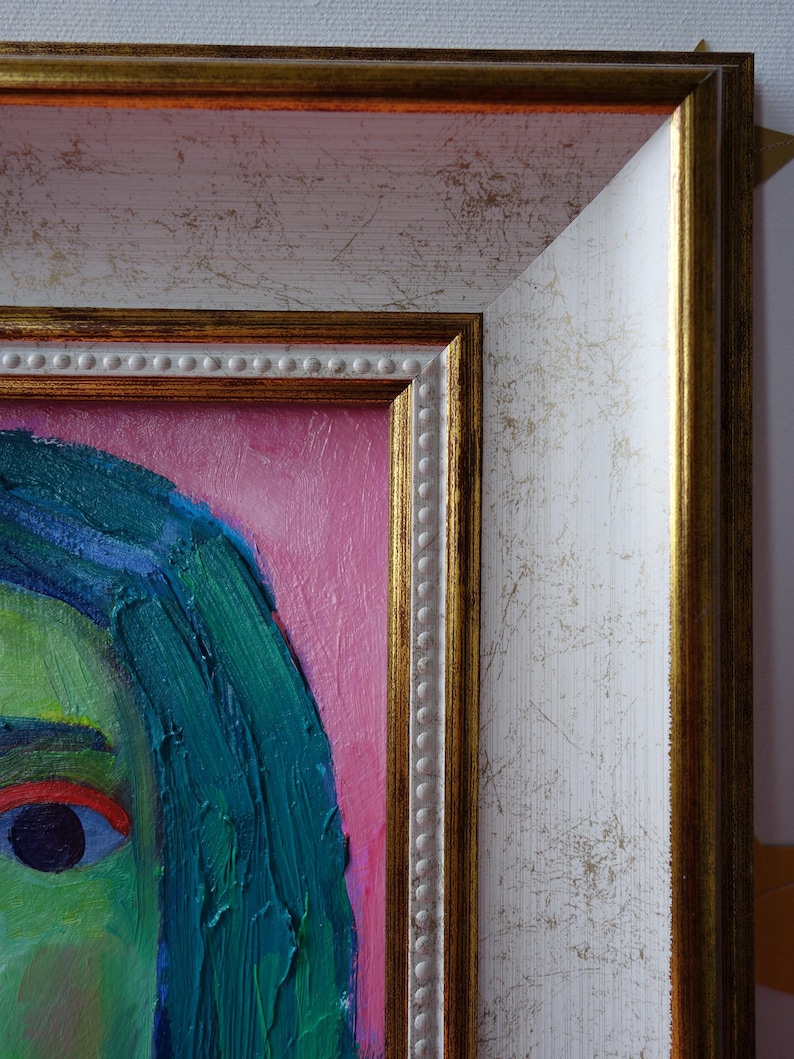 Female Portrait Oil Painting, Girl Face Art, Ukrainian Artist, Original ...