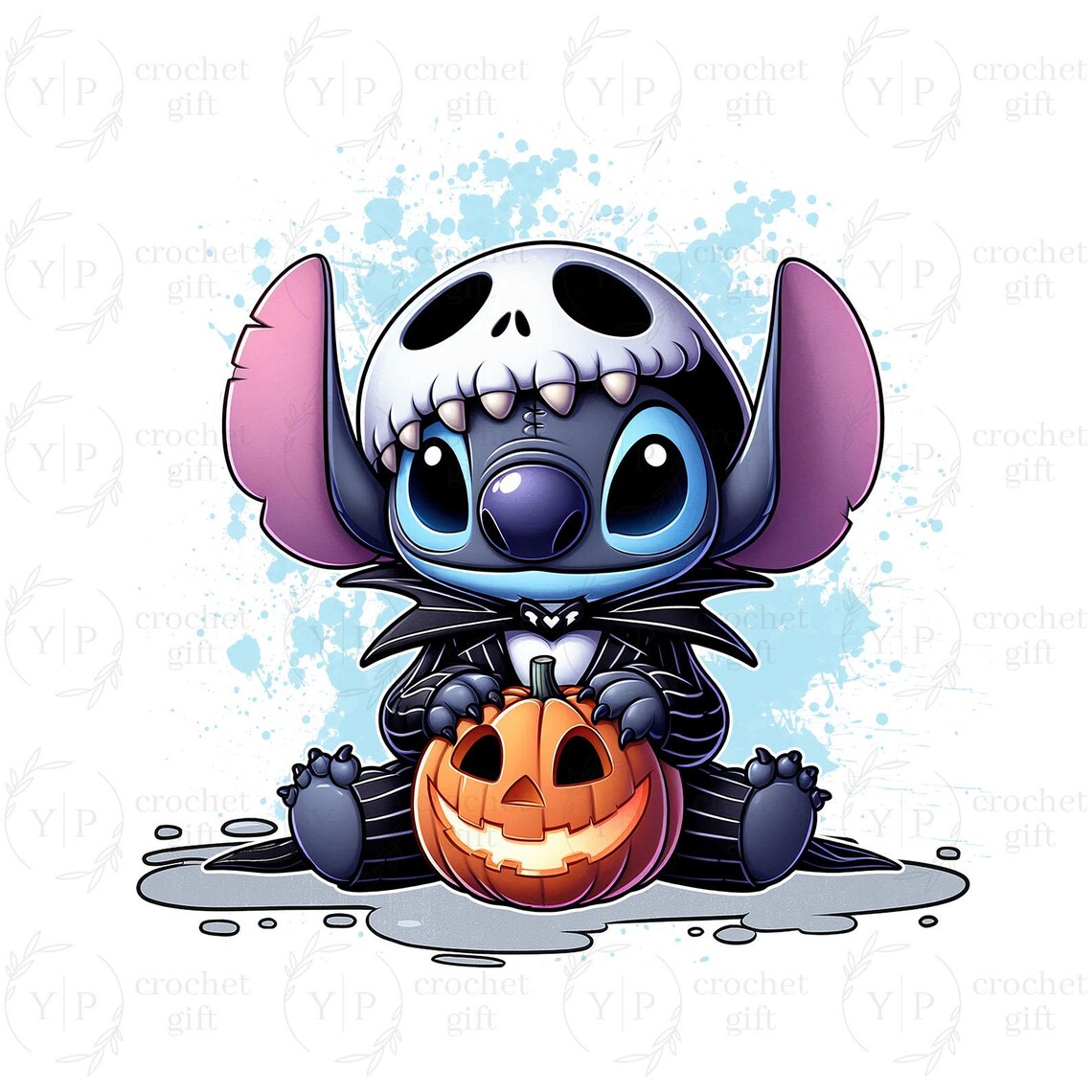 Retro Blue Alien Cartoon Pumpkin Png, Halloween Nightmare Characters ...