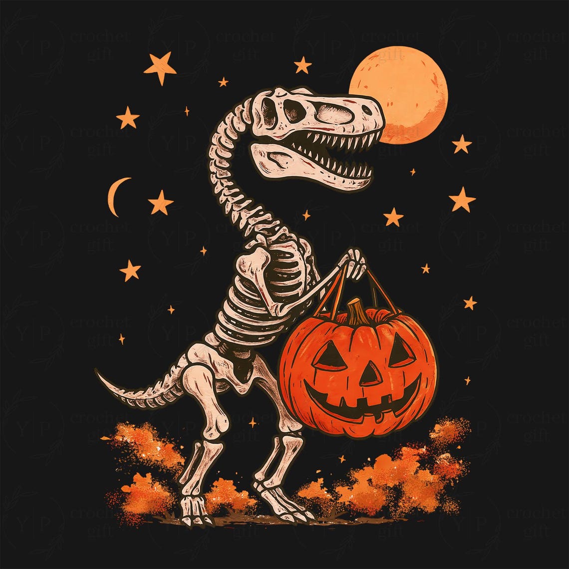 Just a Spooky Saurus Png, Halloween Dinosaur Png, T-rex Halloween Png ...