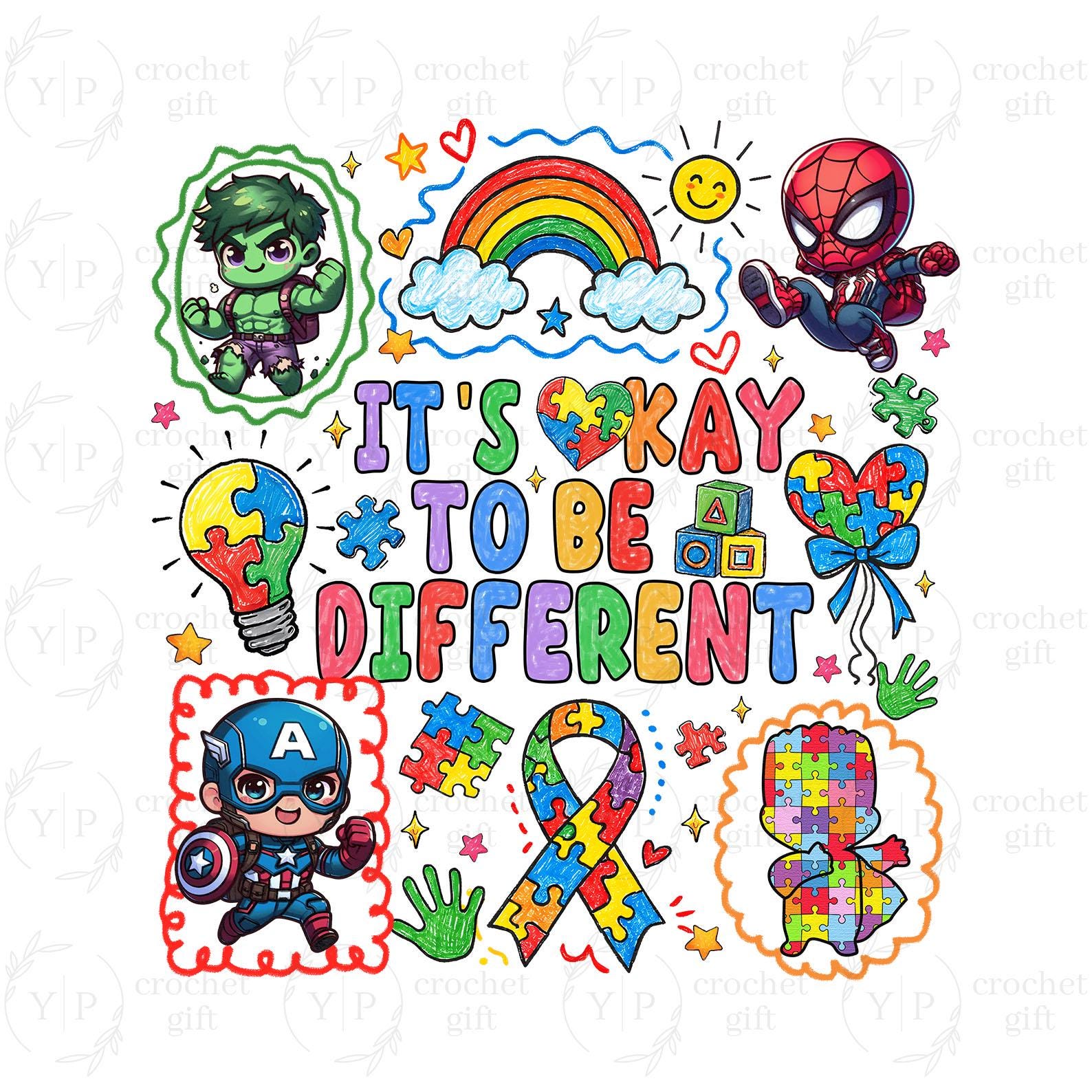 It's Okay to Be Different Png, Autism Awareness Month Png, Autism ...