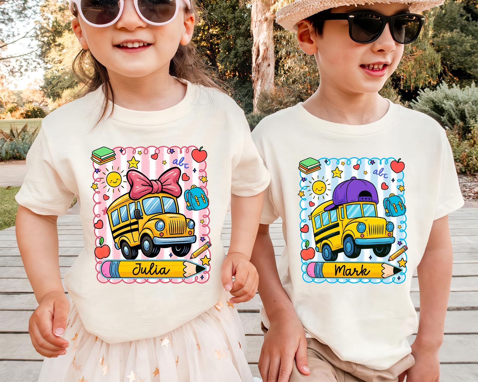 Custom Back to School Png, School Bus Png, First Day of School Png ...