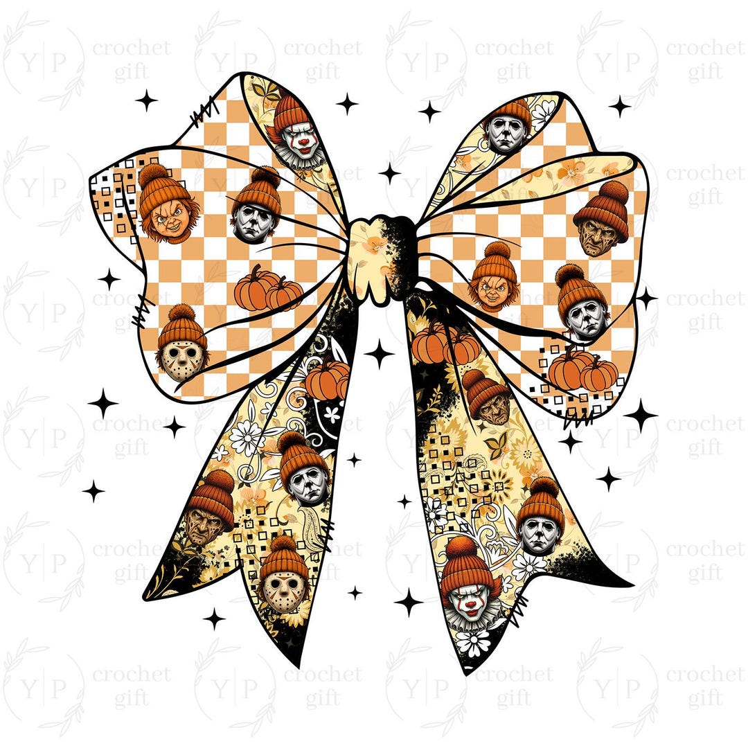 The Boys of Fall Coquette Bow Png, Fall Coquette Horror Png, Scary Fall ...