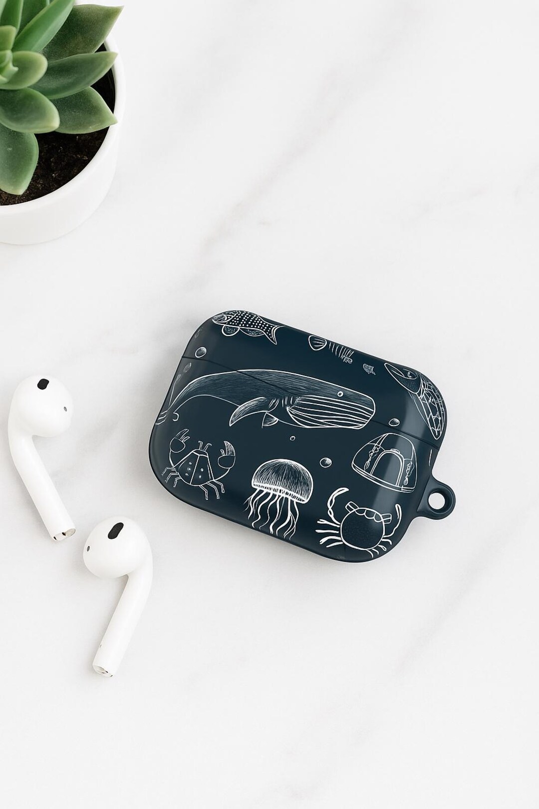Nautical Ocean Doodle Airpods Case | Airpods Gen 1- 4 | Airpods Pro Gen ...