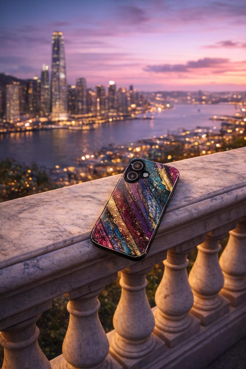 Abstract Marble Gold Diagonal Phone Case Luxury Textured Art Design ...