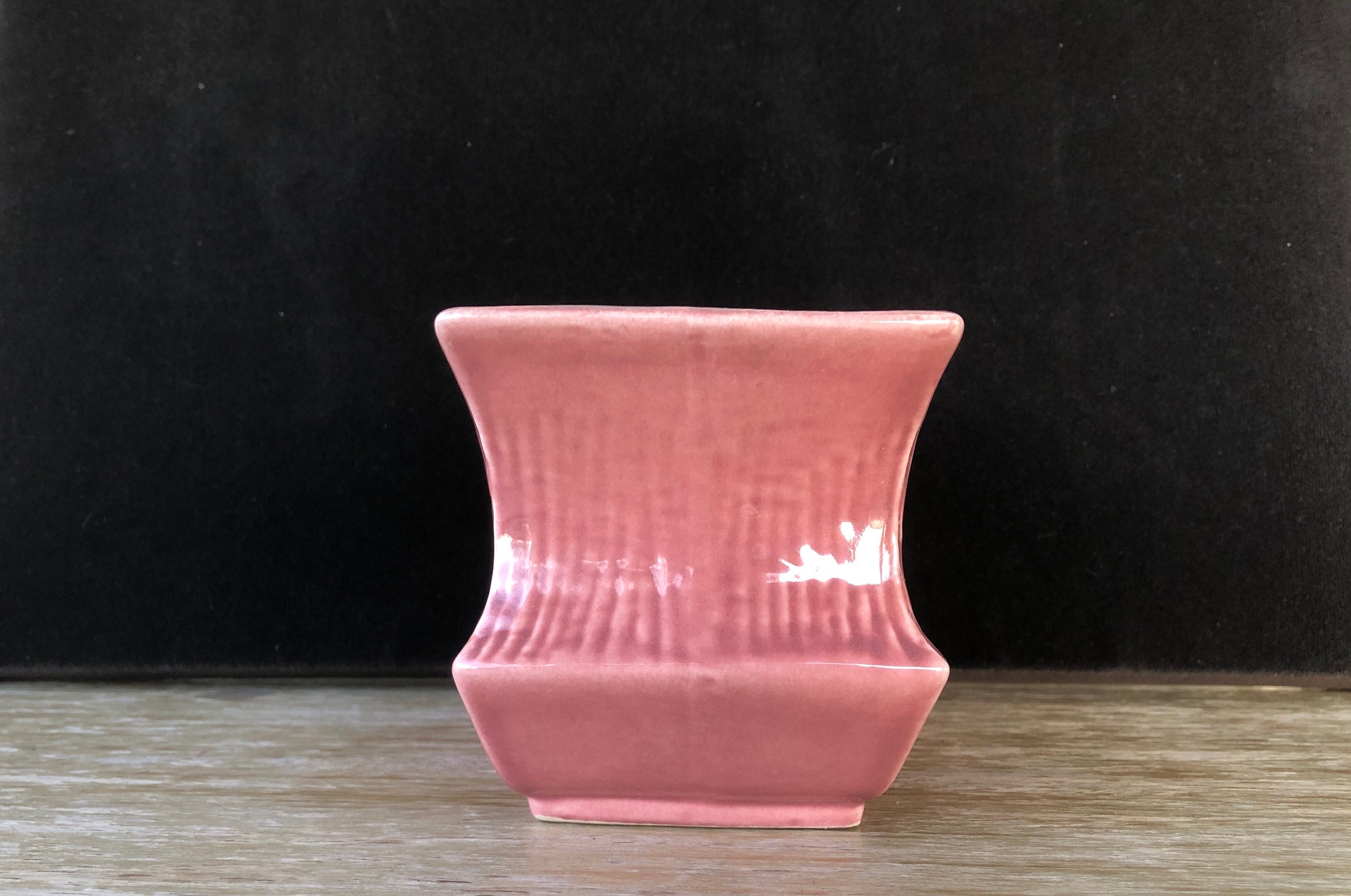 Red Wing Pottery, USA, Rose Pink Rectangular Planter, Vintage Red Wing ...