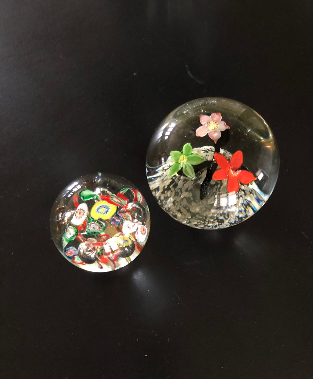 Vintage Blown Glass Paperweights, Coffee Table Decor, MCM Glass ...