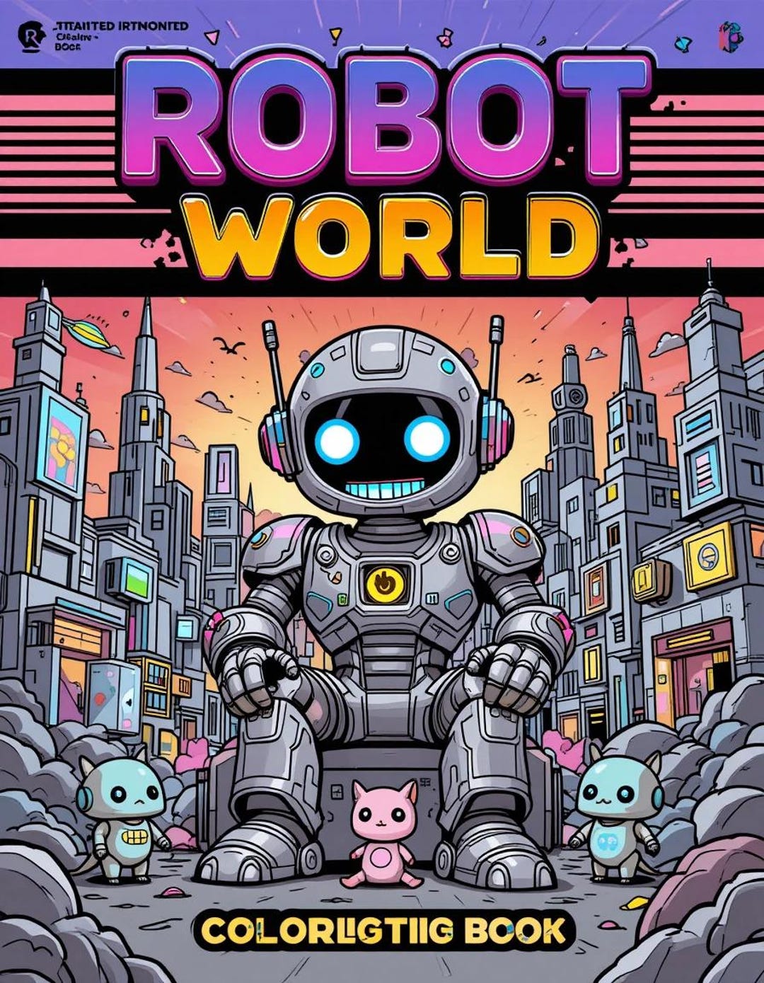 Robot World Coloring Book for Kids – Fun STEM Robot Activity Book ...