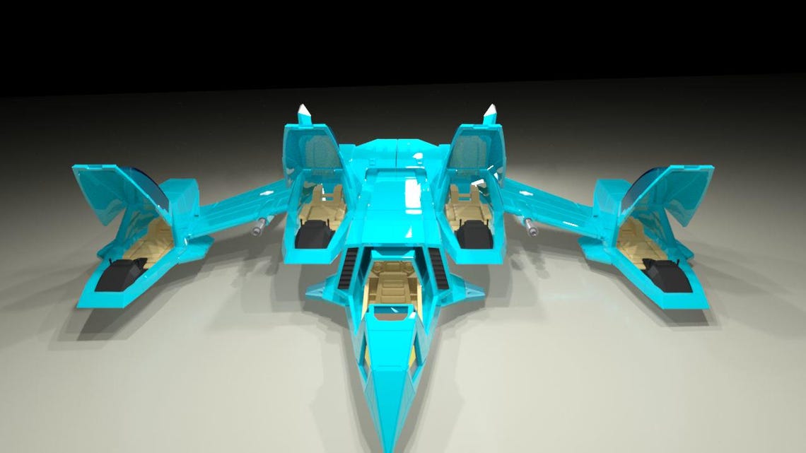 Silverhawk Miraj Space Ship - Etsy