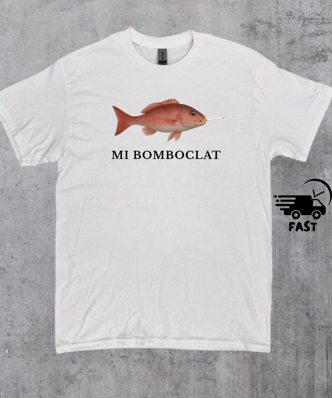 Mi Bomboclat Fish Meme Retro Style Shirt,funny Fish Tee,gag Gifts Shirt ...