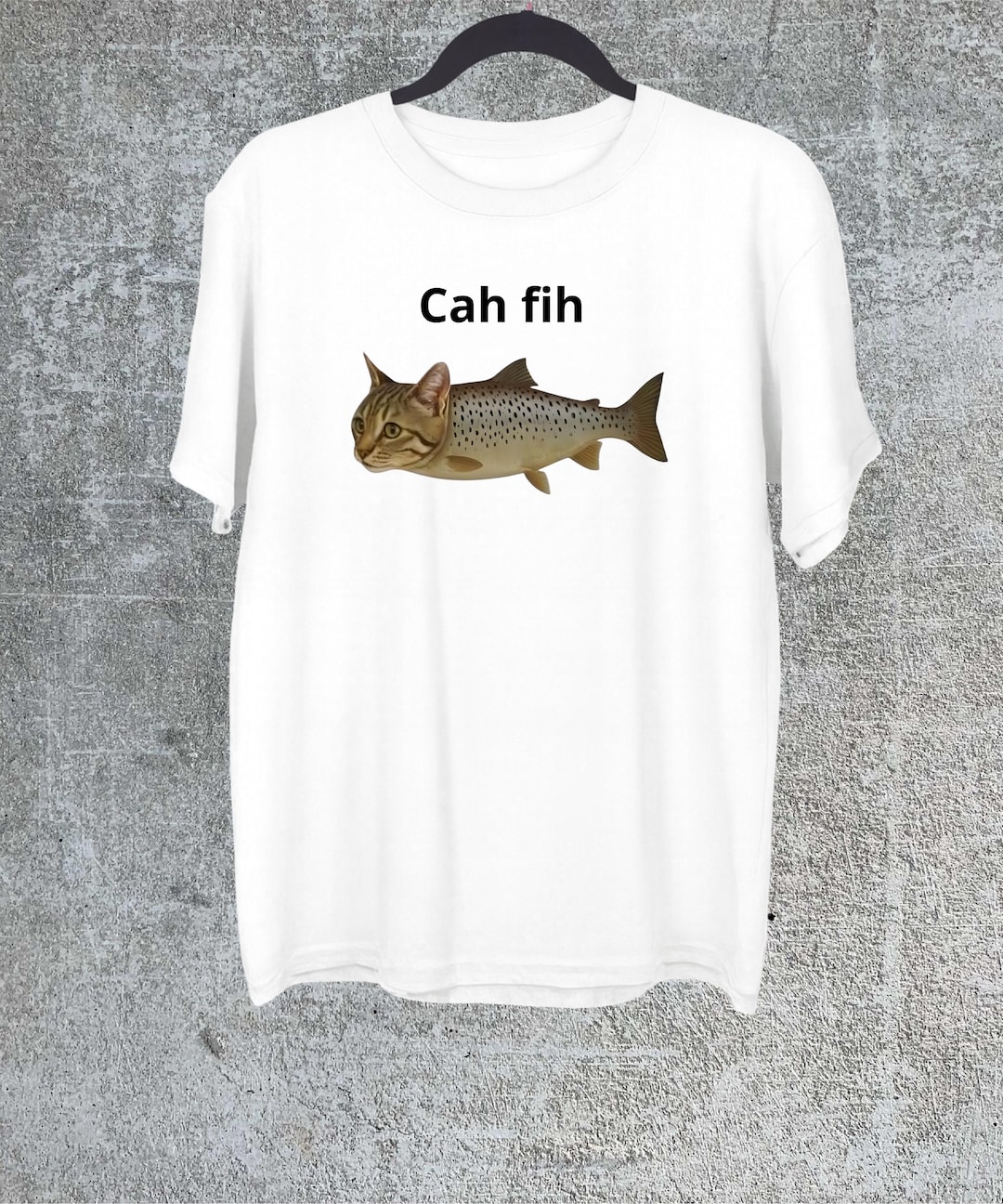 Cah Fih Meme T-shirt,genz Gag Gift,edgy Meme Graphic Tee,stupid Meme ...